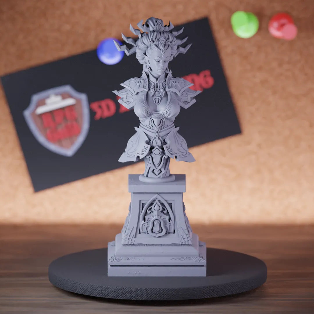 Bust 5e | DnD Elf Sorcerer Bust Miniature | RPG Guild