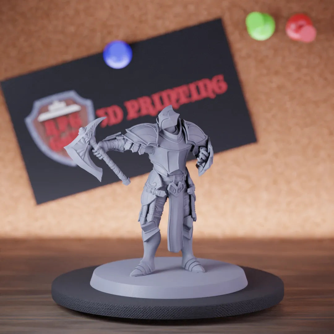Paladin 5e | DnD Battle Armored Paladin Battleaxe Miniature | RPG Guild