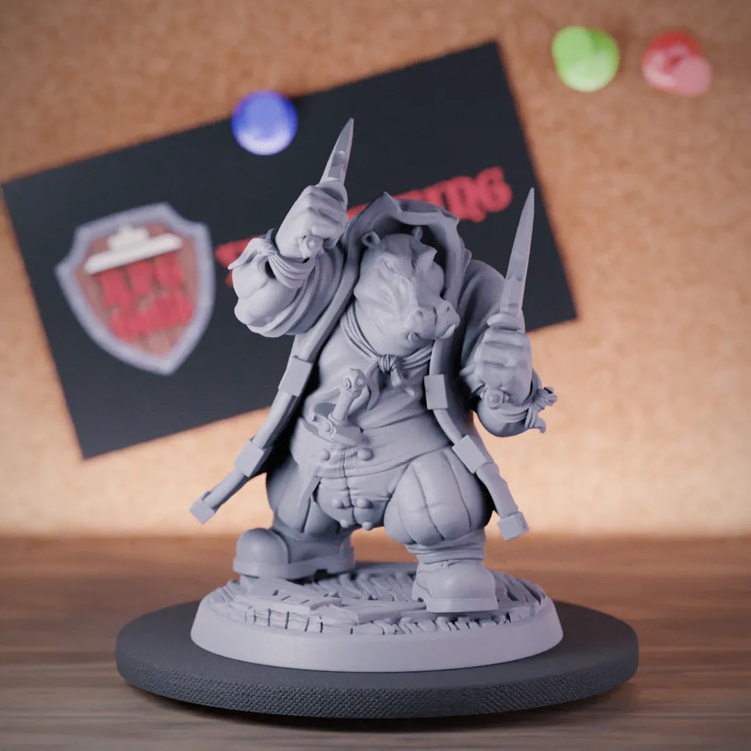 Giff 5e | DnD Rogue Soldier Miniature | RPG Guild