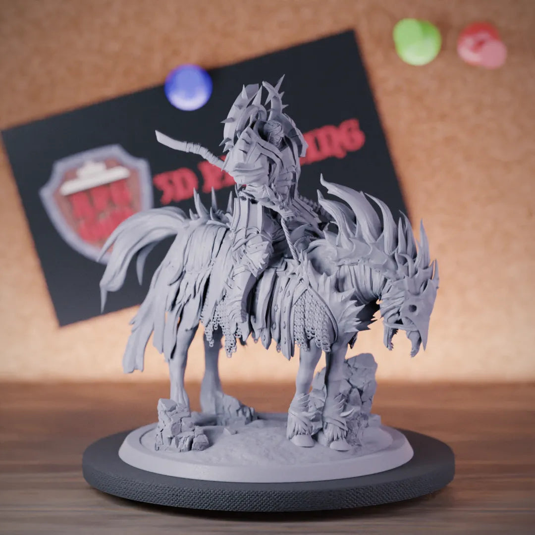 Death Knight 5e | DnD Mauler Boss Horseman Miniature | RPG Guild