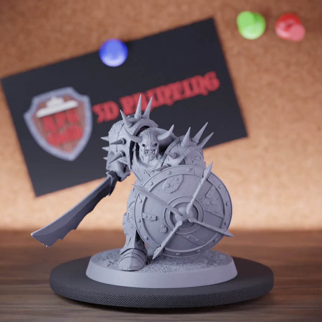 Orc Lesser Infantry Sword Shield Dnd Miniature | RPG Guild