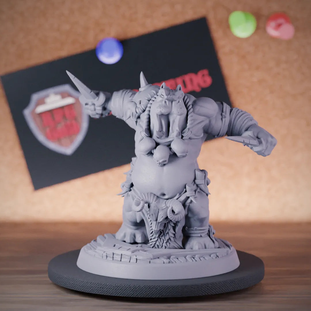 Giff 5e | DnD Tribal Giff Berserker Miniature | RPG Guild