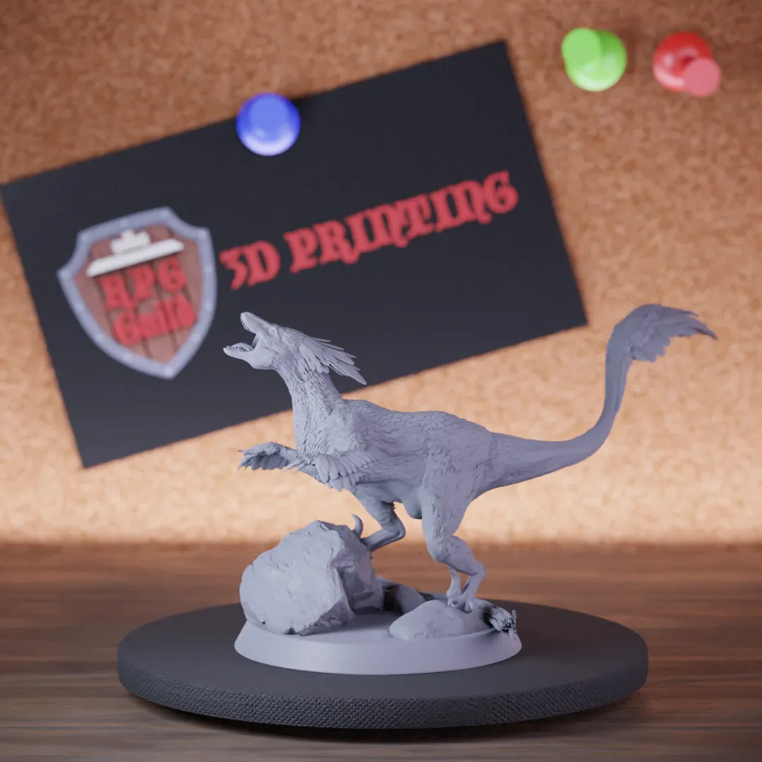 Dinosaur 5e | DnD Baby Dinosaur Pyroraptor Miniature | RPG Guild