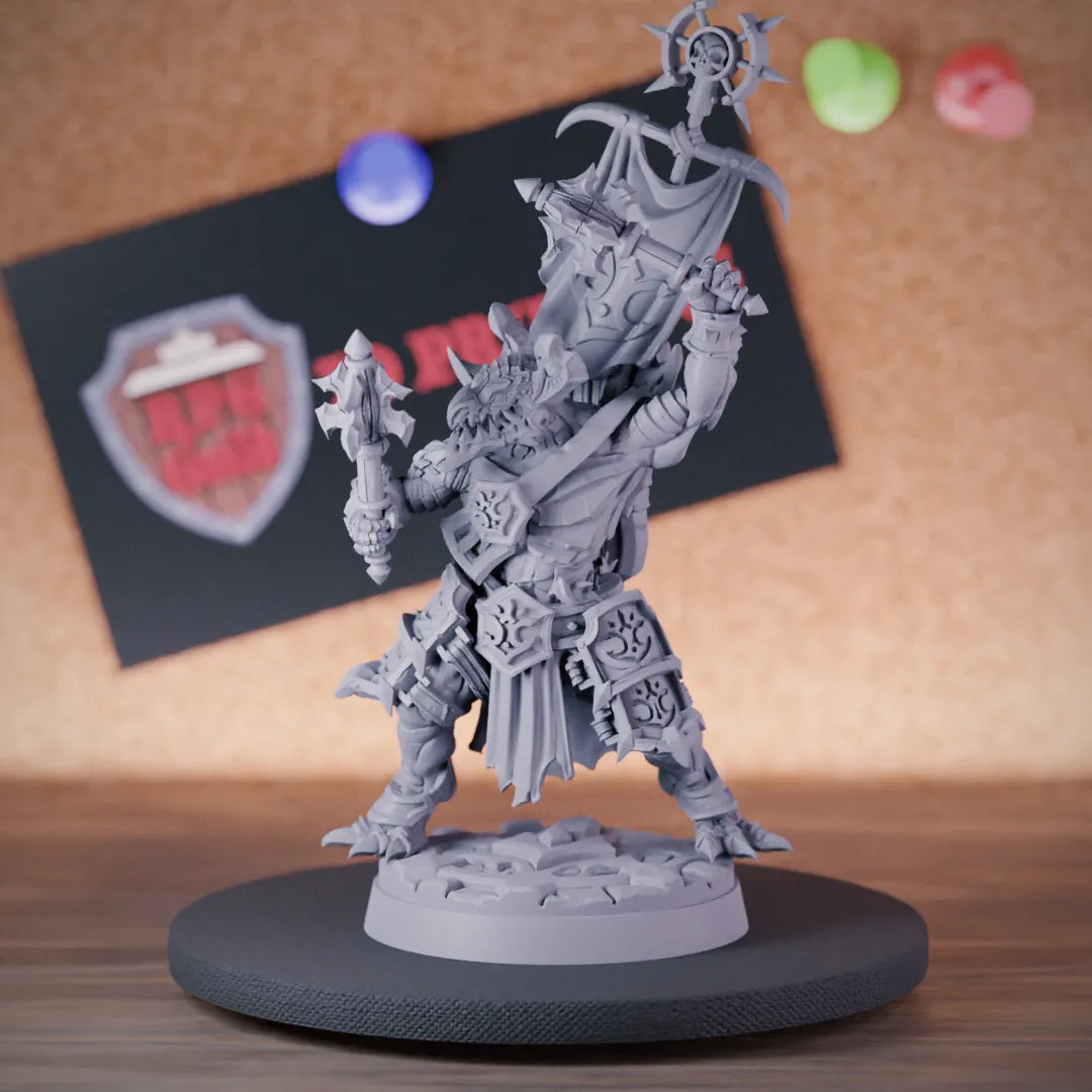 Dragonborn 5e | DnD Dragonborn Warrior Mace Monster Miniature | RPG Guild