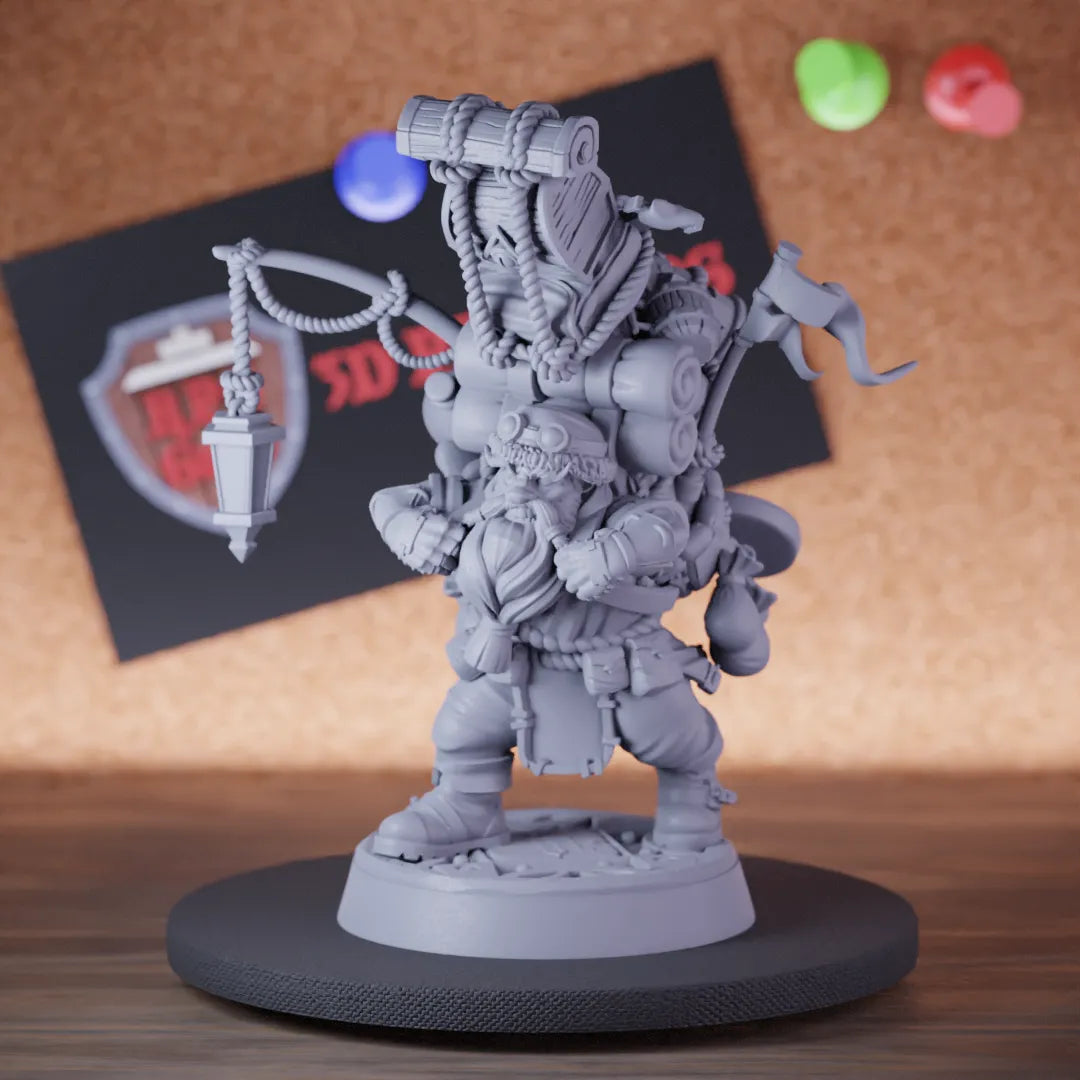 Dwarf 5e | DnD Dwarf Traveler Explorer Miniature | RPG Guild