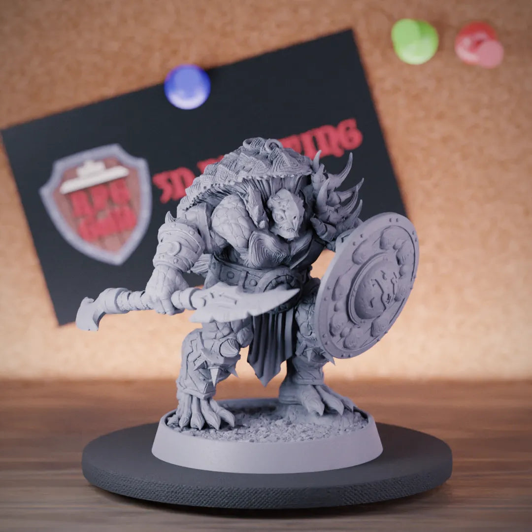 Tortle 5e | DnD Tortle Ninja Spear Miniature | RPG Guild